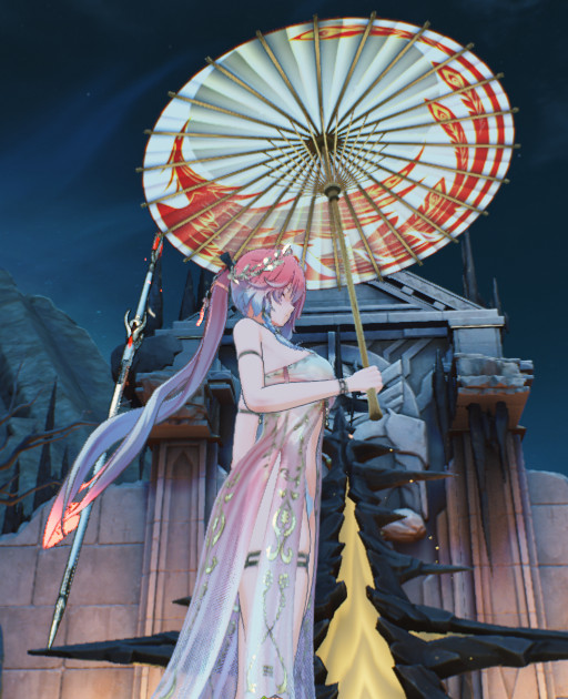 Traditional umbrella for Changli skin Mod for Wuthering Waves | WuWa Mods