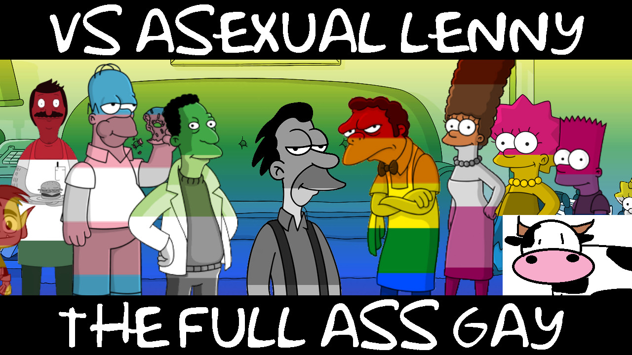 Vs Asexual Lenny (THE FULL ASS GAY) Mod for Friday Night Funkin' | FNF Mods