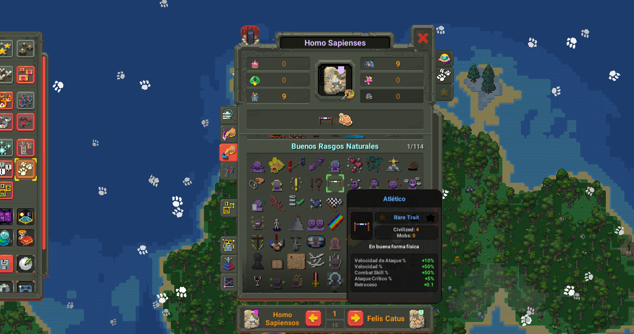 Natural traits Mod ¡7 Languages! 0.50.6 Mod for WorldBox | WorldBox Mods