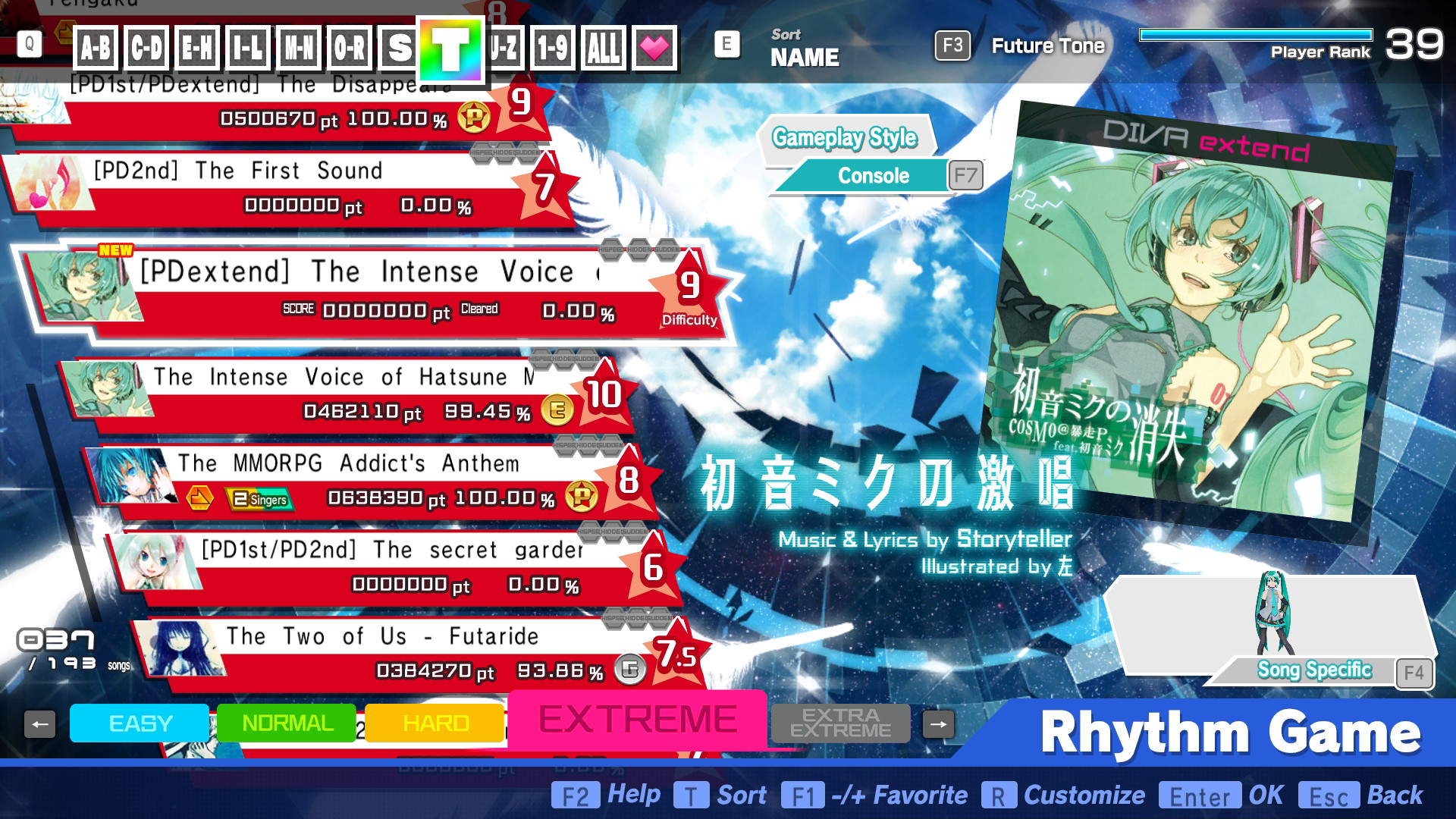 Retro Charts Mod for Hatsune Miku: Project DIVA Mega Mix+ | PDMegaMix+ Mods