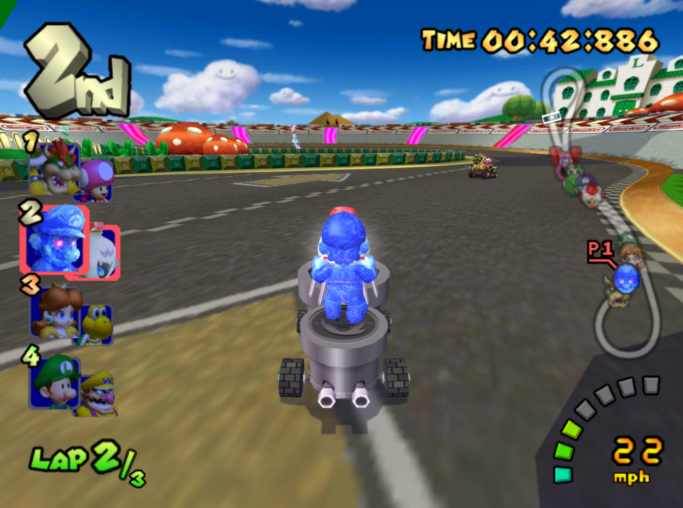 Shadow Mario & LM1 King Boo Mod for Mario Kart: Double Dash!! | MKDD Mods