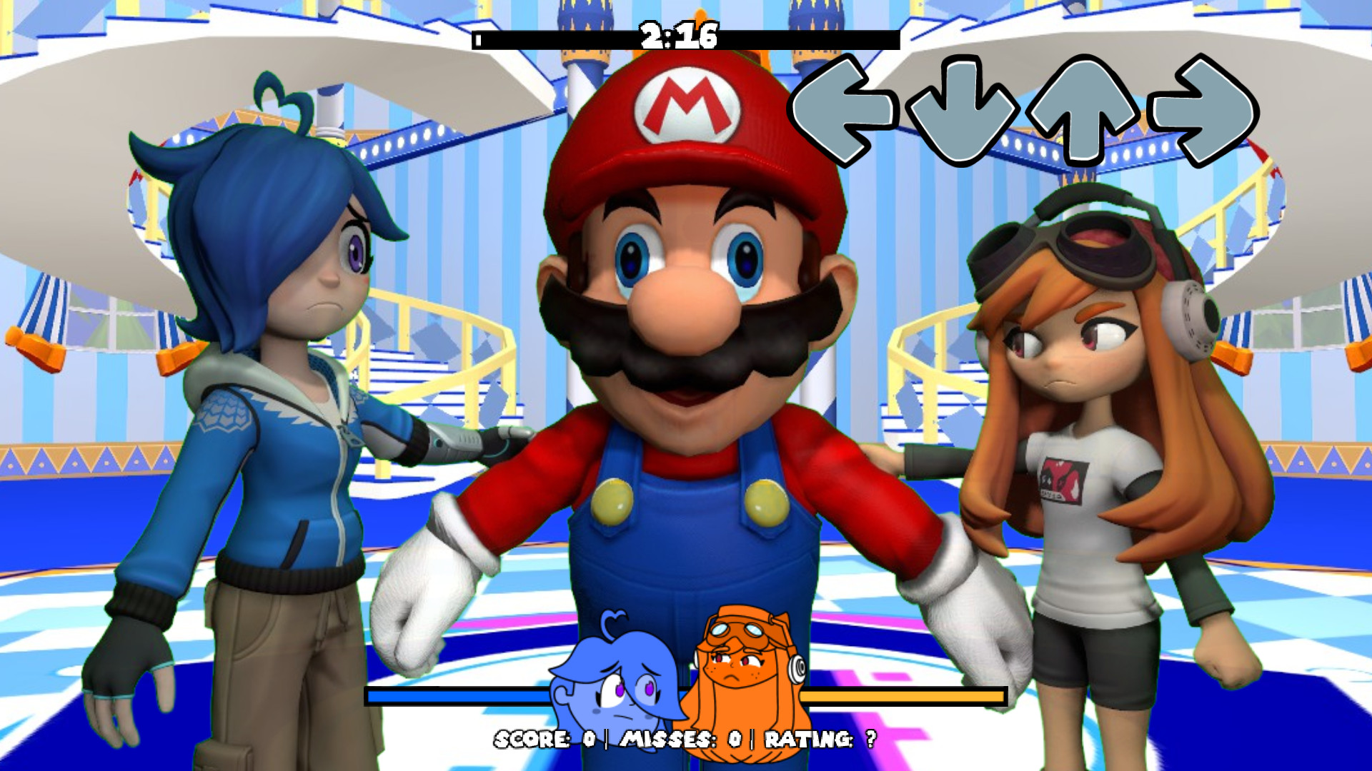 Mario x Meggy Full Mod Mod for Friday Night Funkin' | FNF Mods