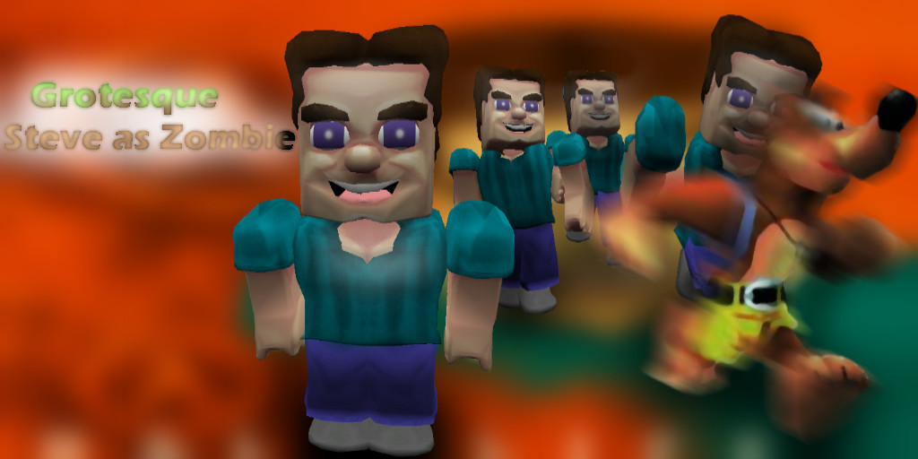 [SENSITIVE CONTENT] Grotesque Steve as Zombie Mod for Half-Life | HL Mods