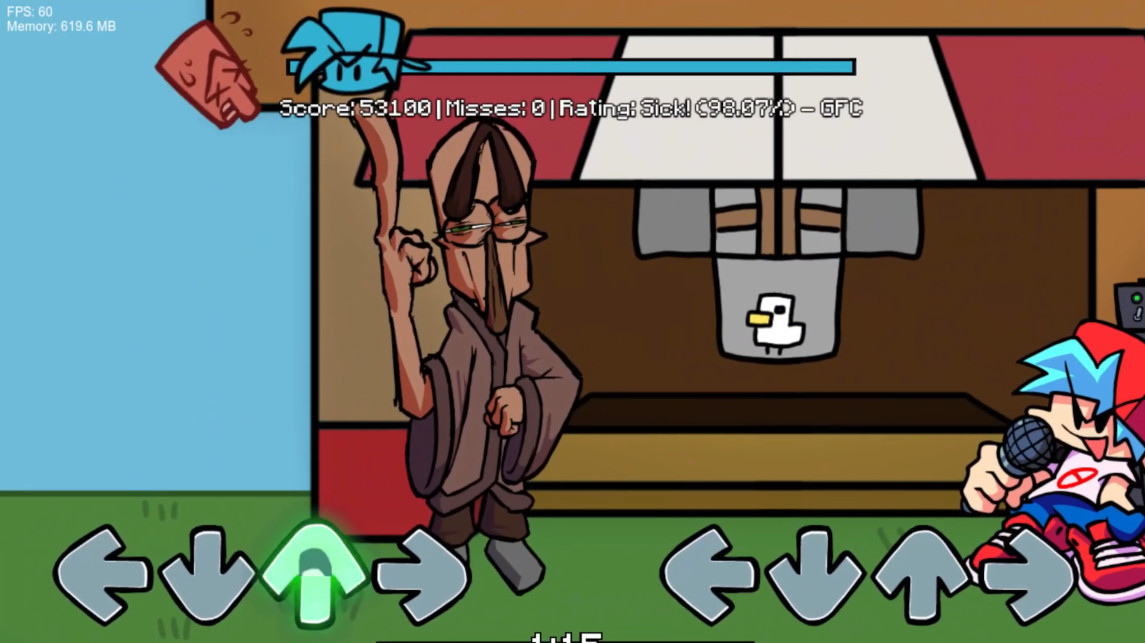 FNF' Lava Chicken (Disc) V2 Mod for Friday Night Funkin' | FNF Mods