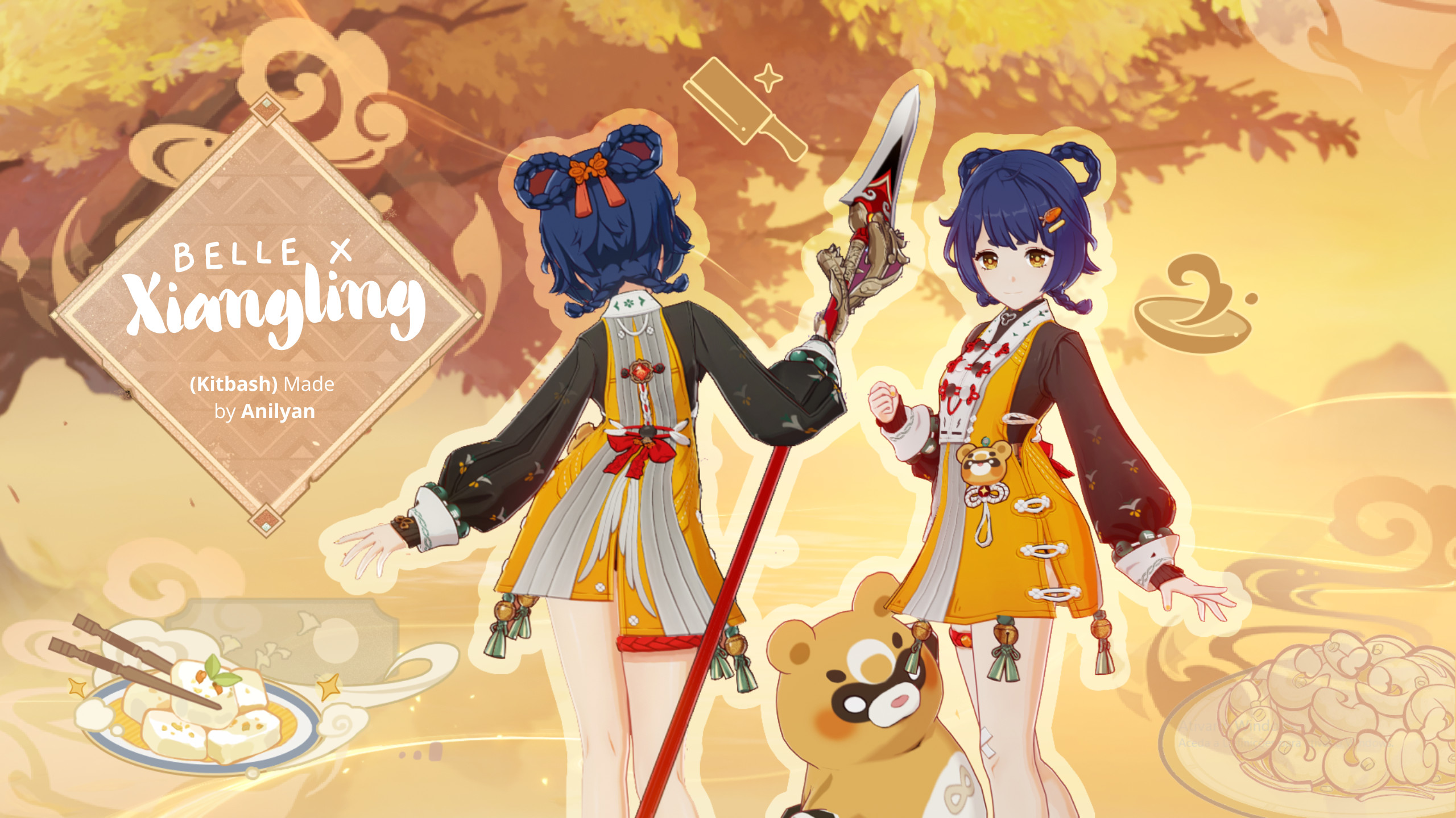 Xiangling in Belle's outfit Mod for Genshin Impact | GI Mods