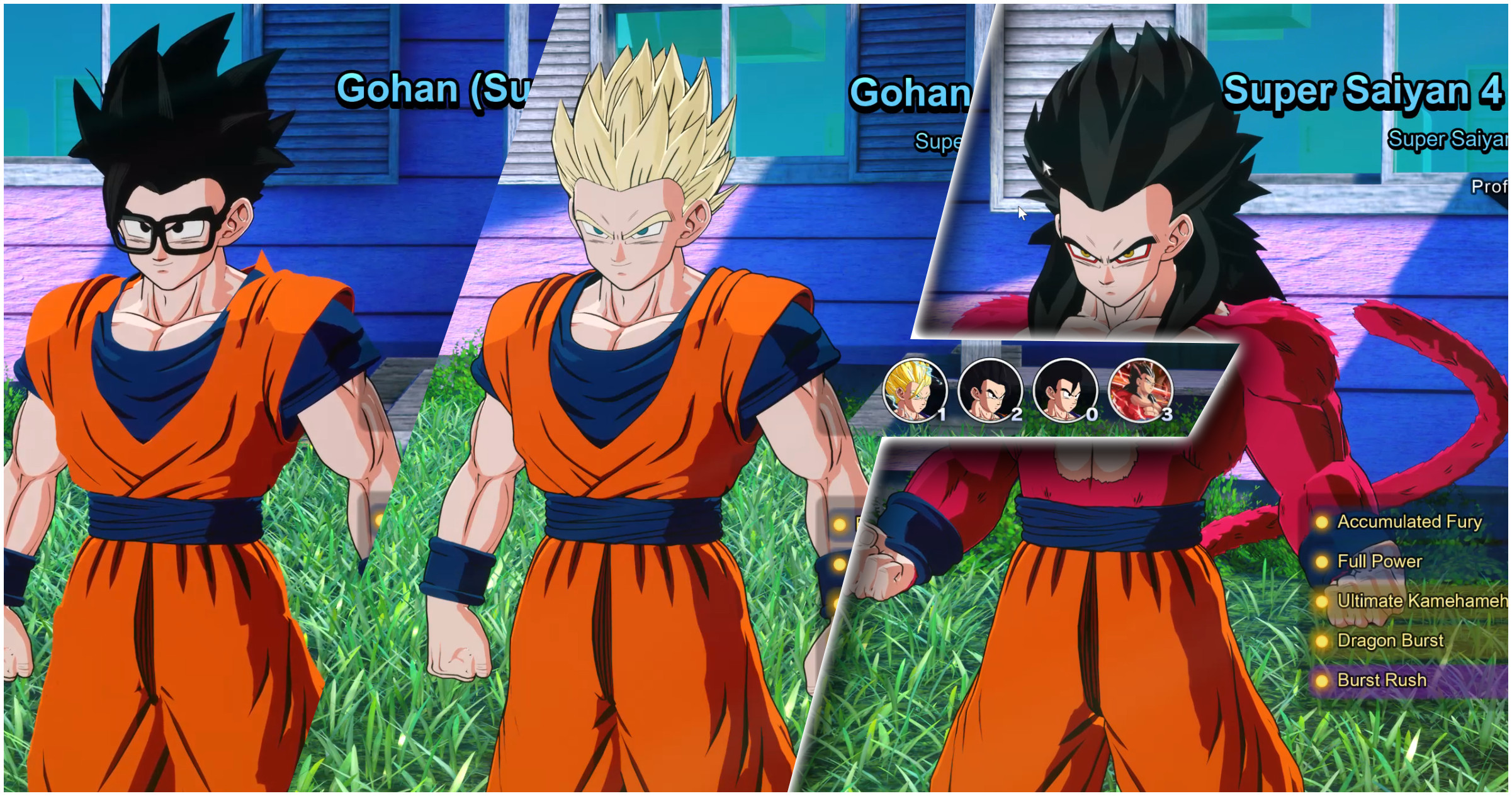 Gohan (Adult/Super Hero) to DBAF SSJ4 Mod for Dragon Ball: Sparking ...