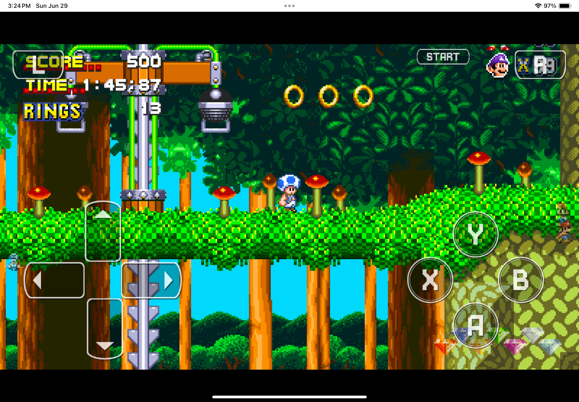 Blue toad over knuckles Mod for Sonic 3 A.I.R. | S3AIR Mods