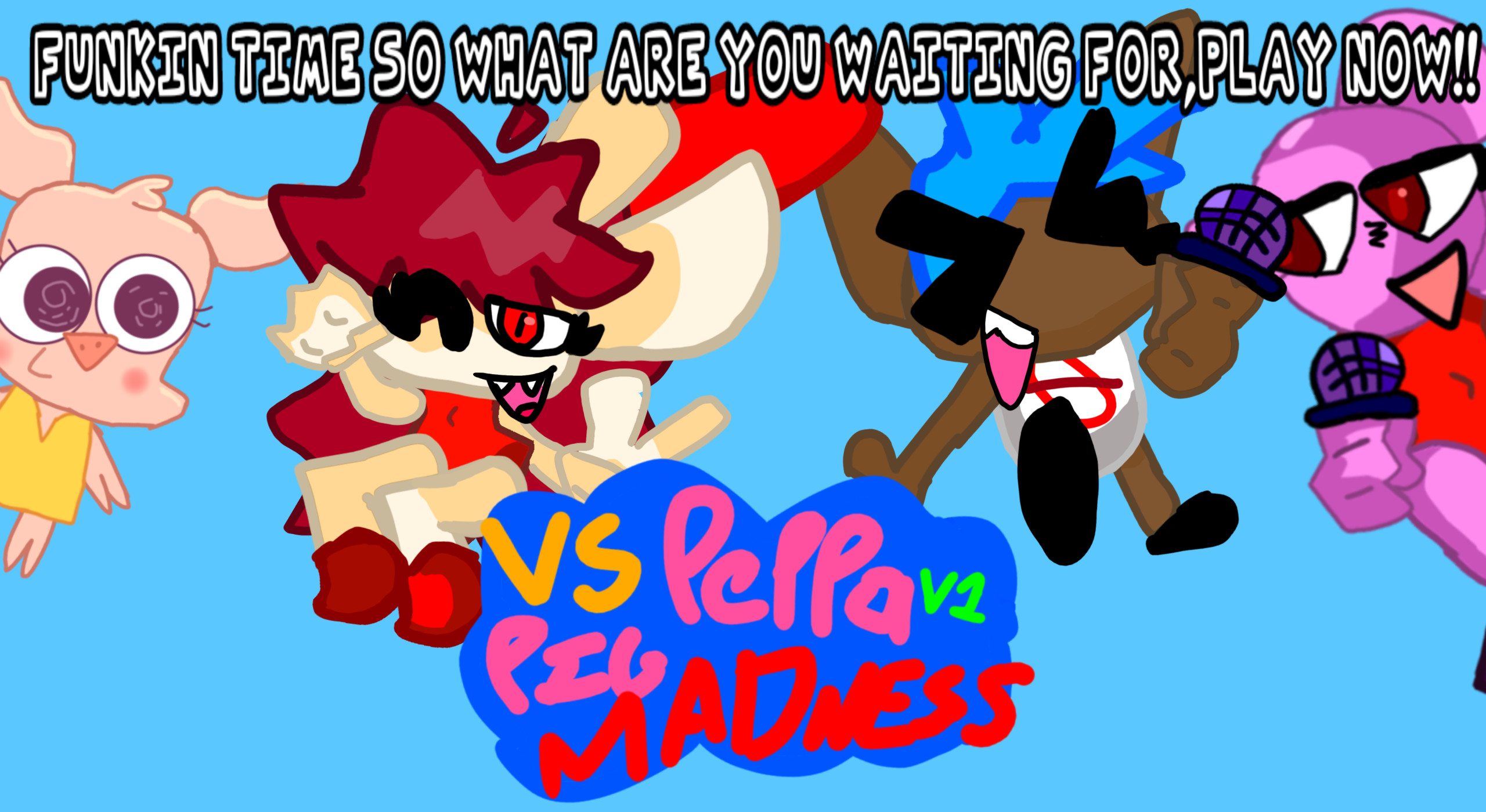 Vs Peppa Pig Madness V1 Mod for Friday Night Funkin' | FNF Mods