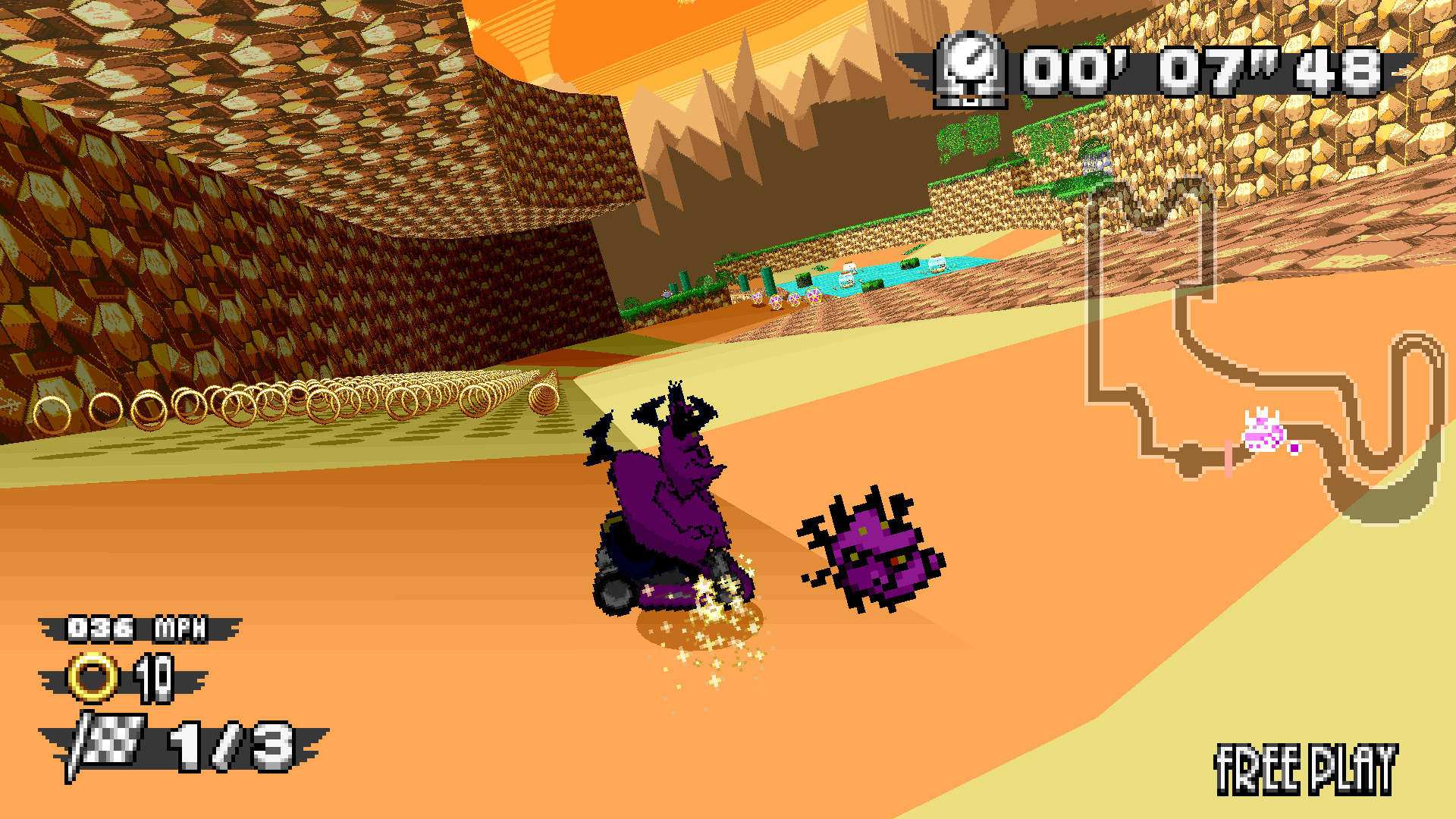 Satan (Antonblast) Mod for Dr. Robotnik's Ring Racers | DRRR Mods