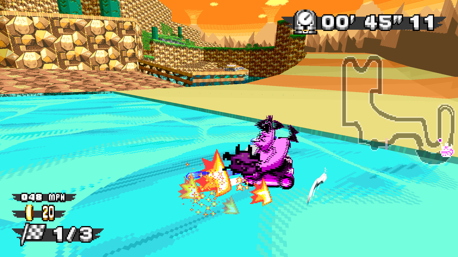Satan (Antonblast) Mod for Dr. Robotnik's Ring Racers | DRRR Mods
