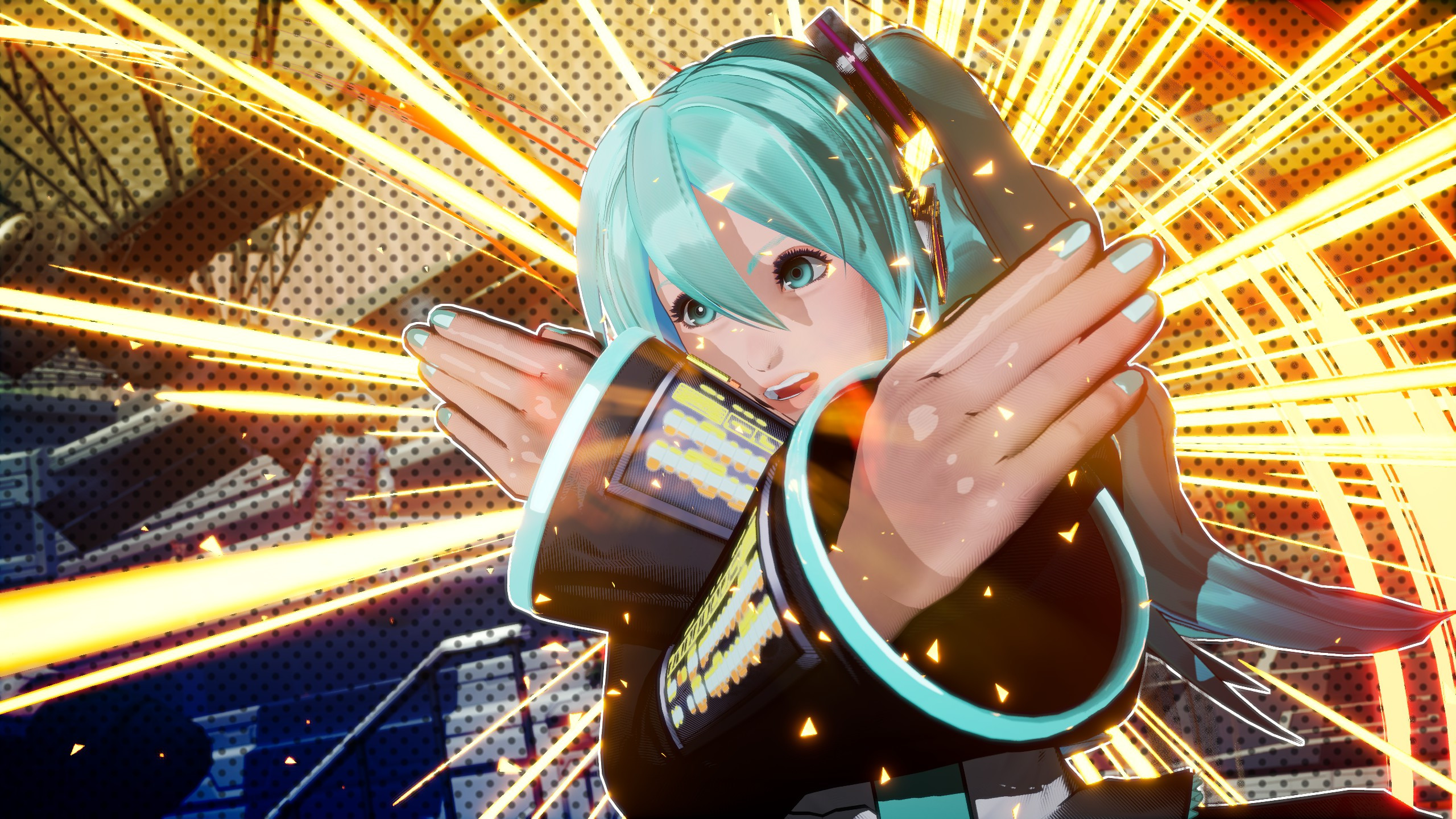 Hatsune Miku over Salvatore Mod for Fatal Fury: City of the Wolves ...