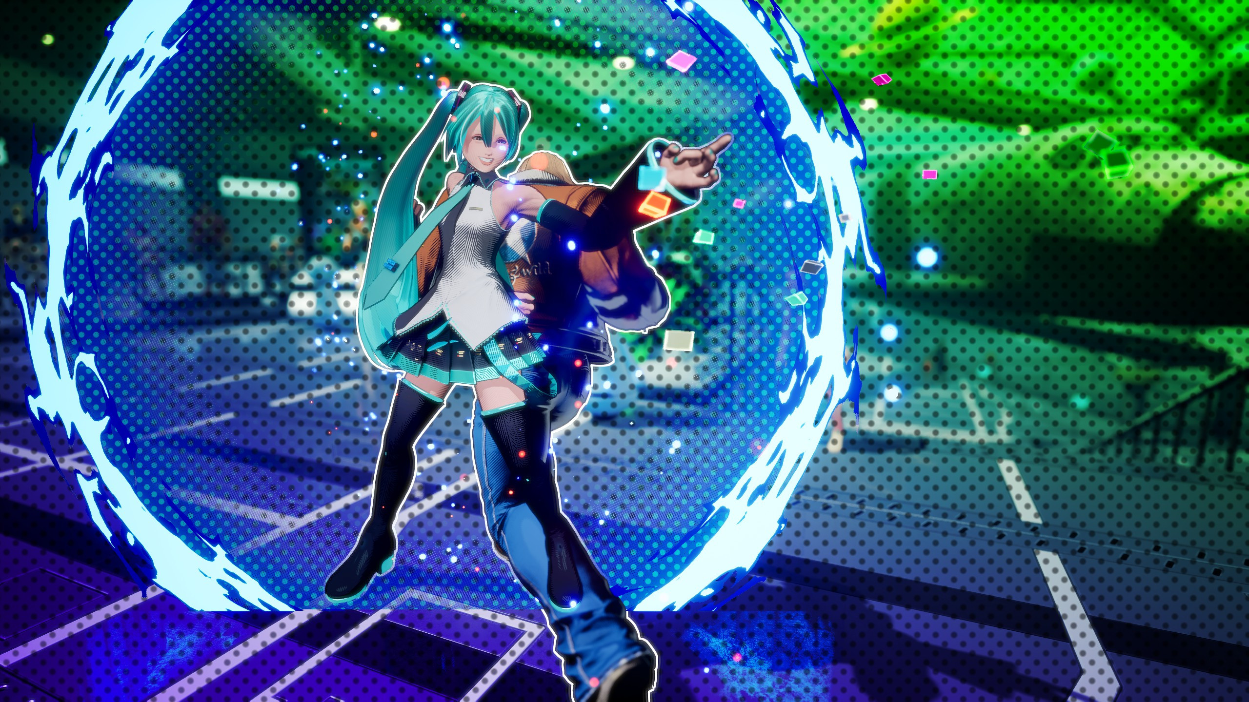Hatsune Miku over Salvatore Mod for Fatal Fury: City of the Wolves ...