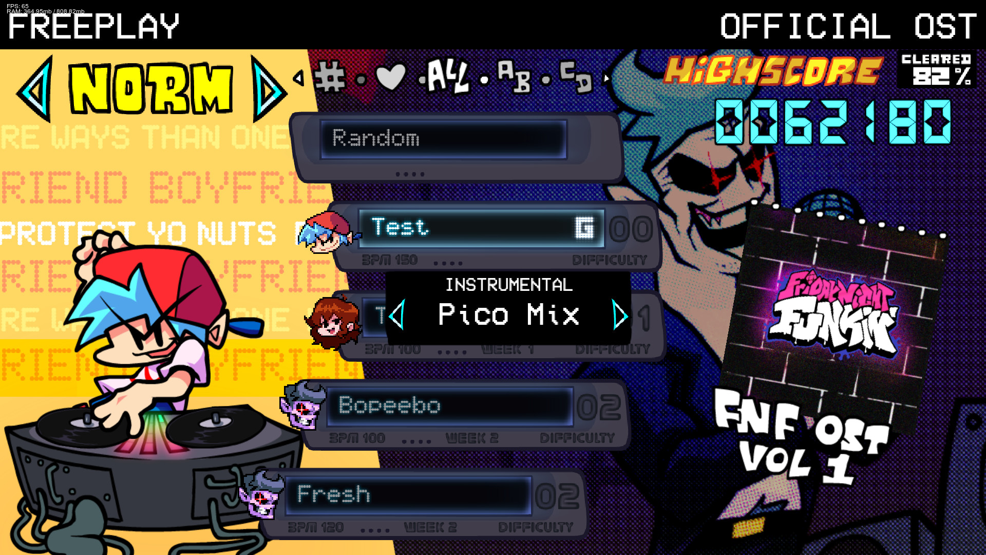 Test Pack for P-Slice Mod for Friday Night Funkin' | FNF Mods