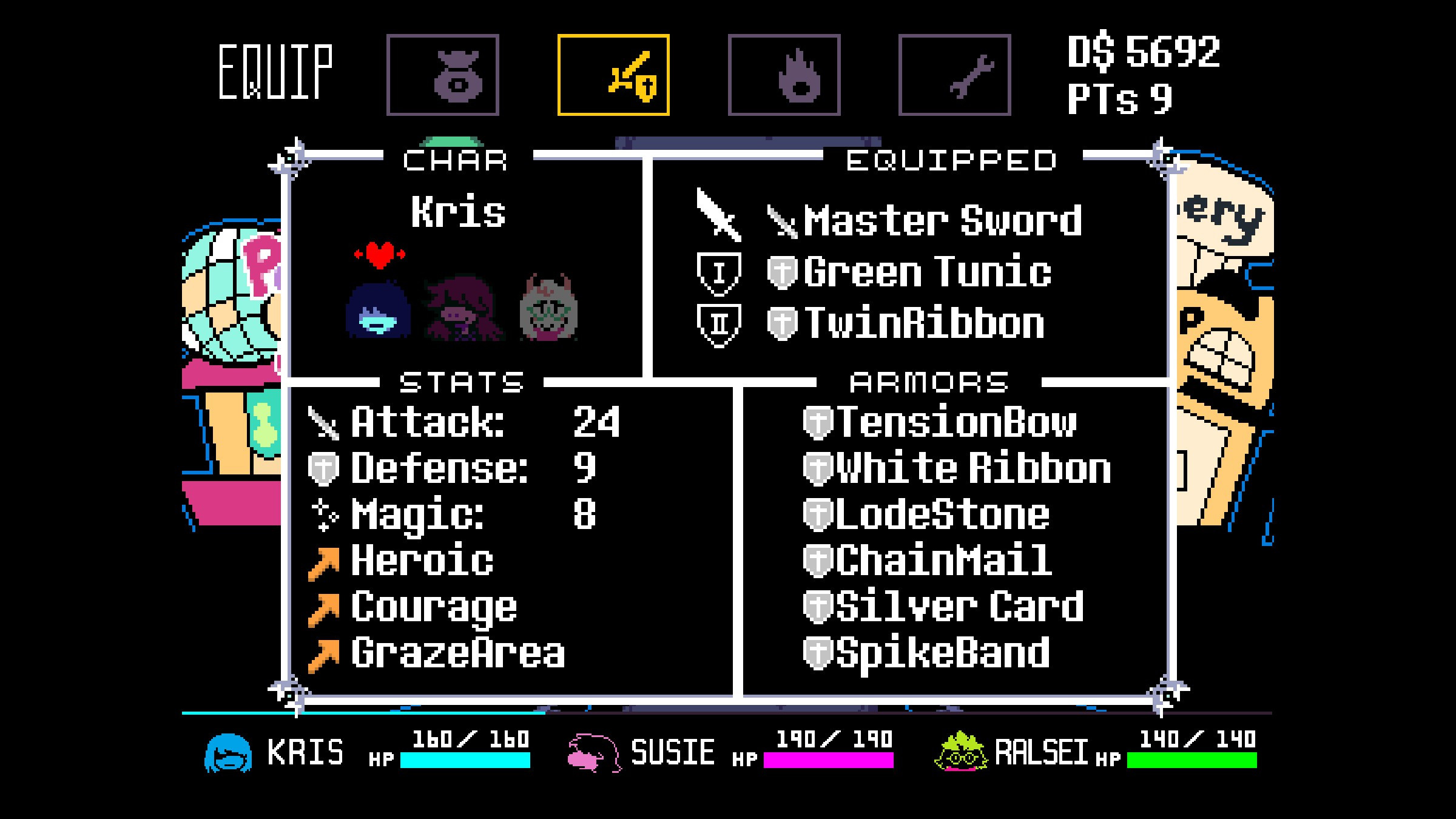 Master Sword & Green Tunic weapon and armor Mod for Deltarune | DR Mods