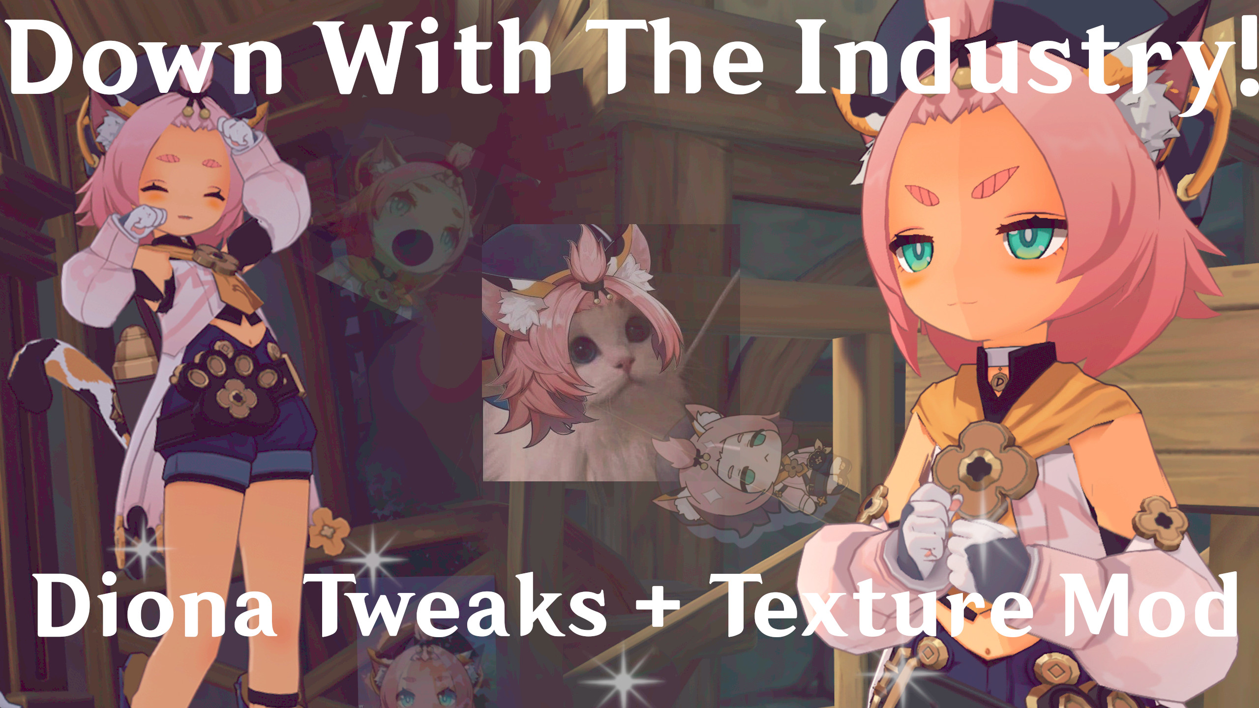 Down With The Industry! Diona Tweaks +Texture Edit Mod for Genshin ...