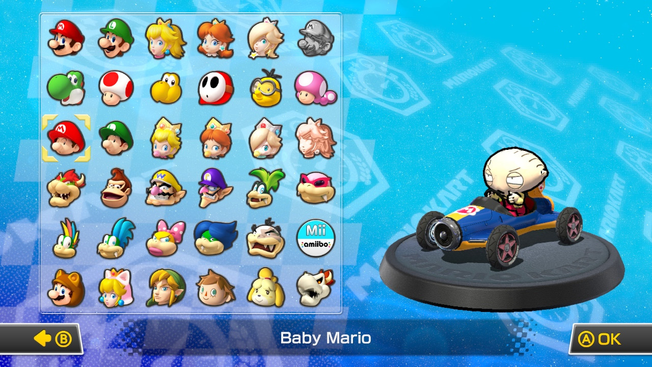 Stewie Griffin Mod for Mario Kart 8 | MK8 Mods