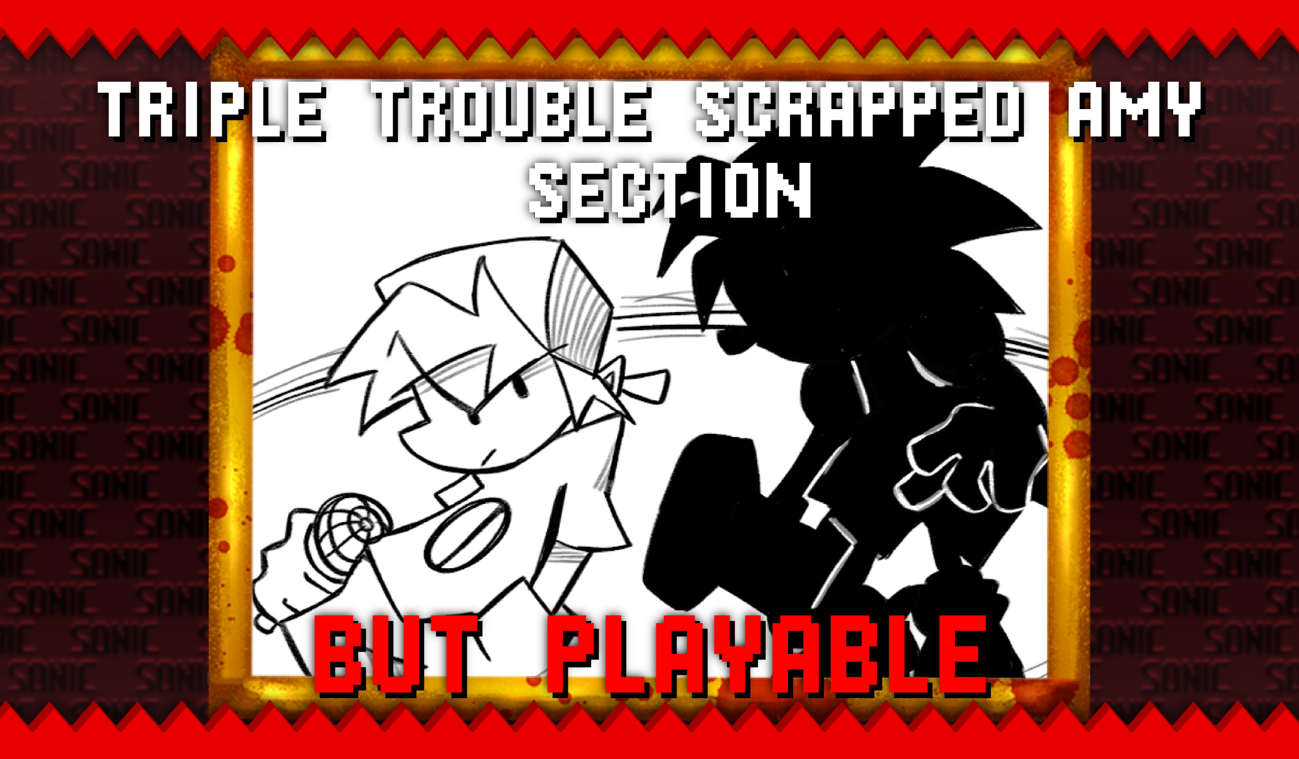 Playable Triple Trouble Amy Section [V-SLICE] Mod for Friday Night ...