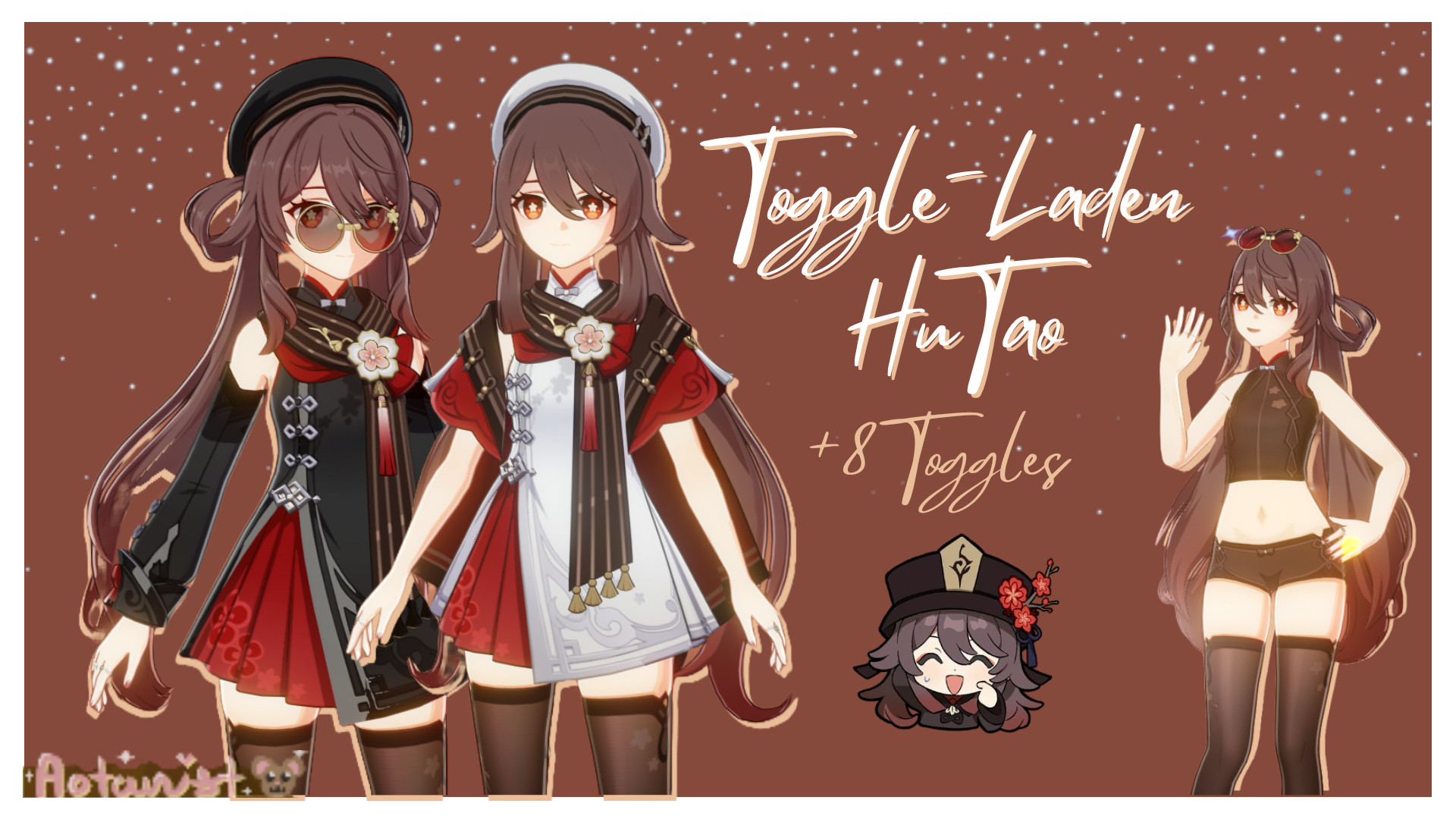 Toggle-Laden HuTao! (8 Toggles!) Mod for Genshin Impact | GI Mods