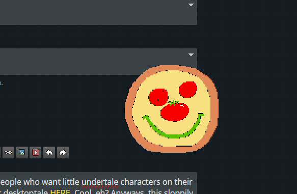 Desktoptale: Pizza Pack; No flashing lights! Mod for GameBanana | GB Mods