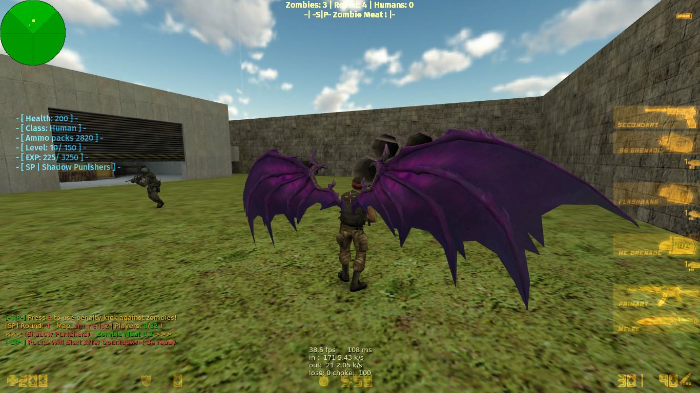Cosmic Bat Wings - Parachute Model for CS 1.6 Mod for Counter-Strike 1.6 | CS1.6 Mods