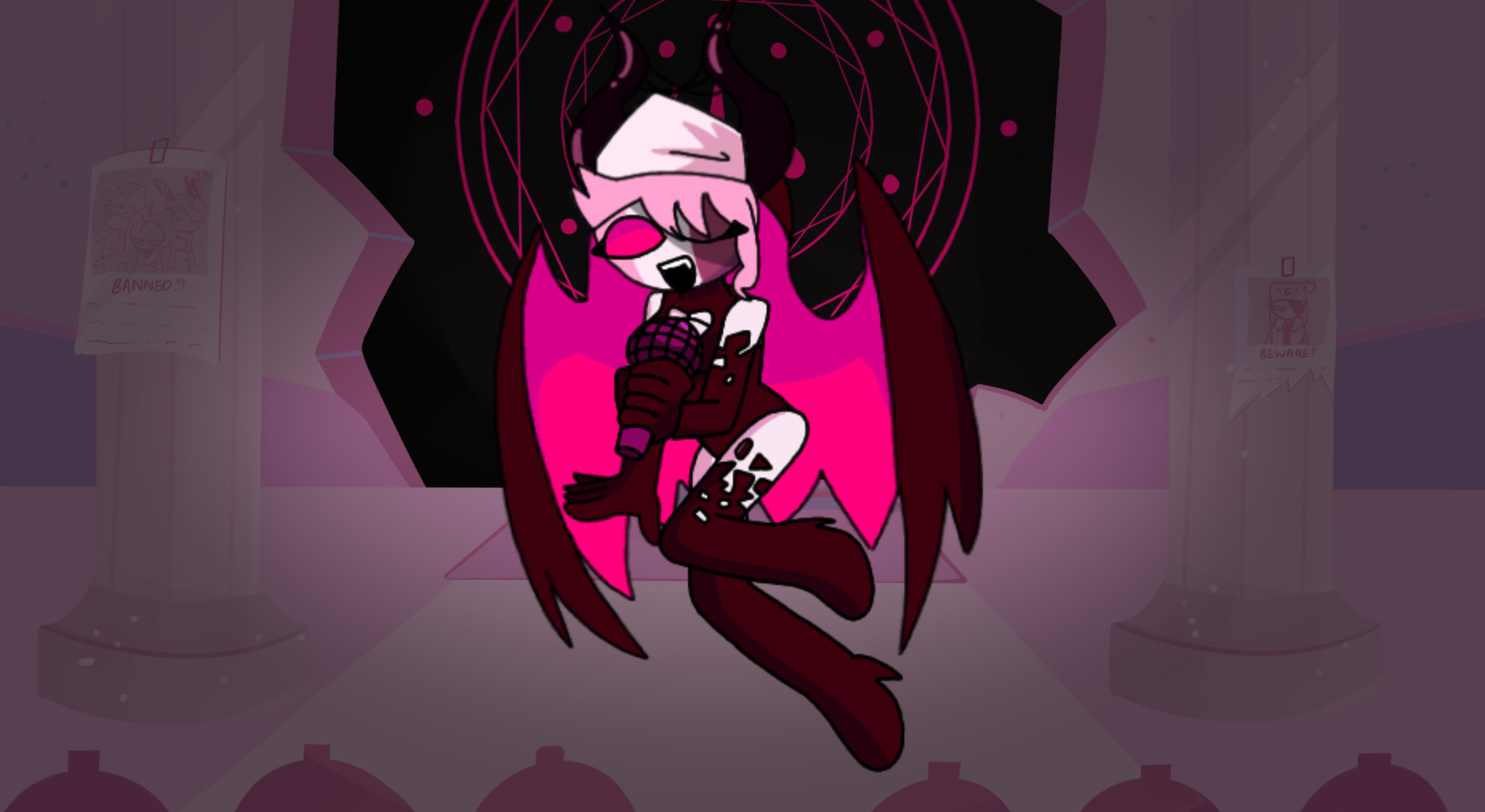 FNF Sarvente Demon my style Mod for Friday Night Funkin' | FNF Mods