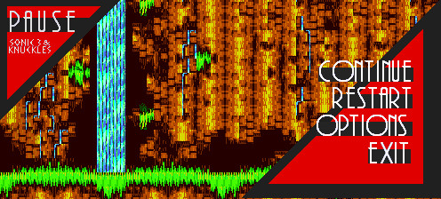 RSDKv5U pause screen Mod for Sonic 3 A.I.R. | S3AIR Mods