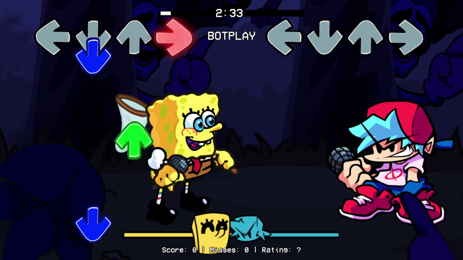 Mid-Effort Vs. Spongebob.ISO (Sonic.EXE SB Surf) Mod for Friday Night ...