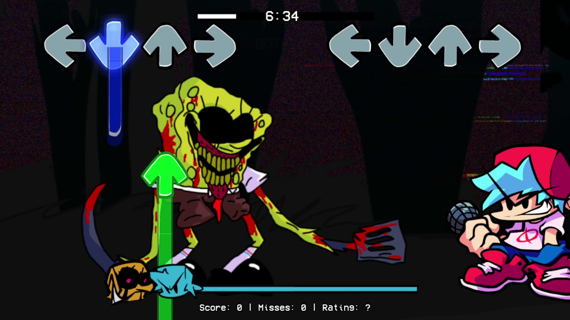 Mid-Effort Vs. Spongebob.ISO (Sonic.EXE SB Surf) Mod for Friday Night ...