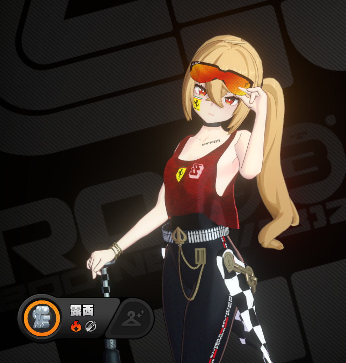 Ferrari Lucy GridGirl Mod for Zenless Zone Zero | ZZZ Mods