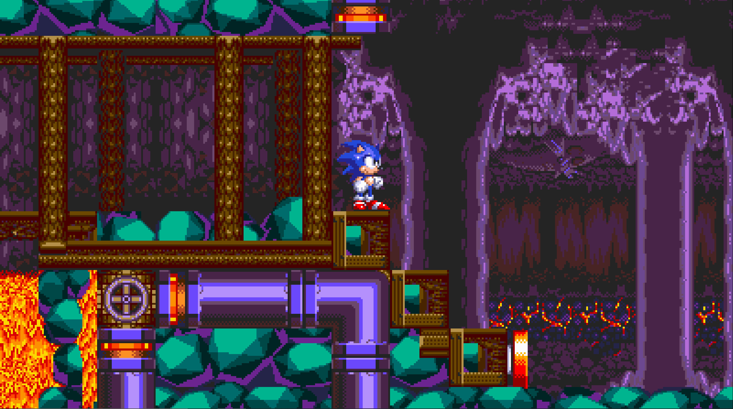 Endless Mine Styled Lava Reef Palette Mod for Sonic 3 A.I.R. | S3AIR Mods