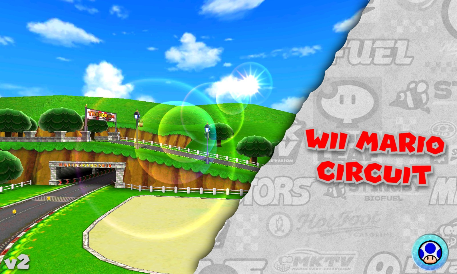 Wii Mario Circuit (v2) Mod for Mario Kart 7 | MK7 Mods