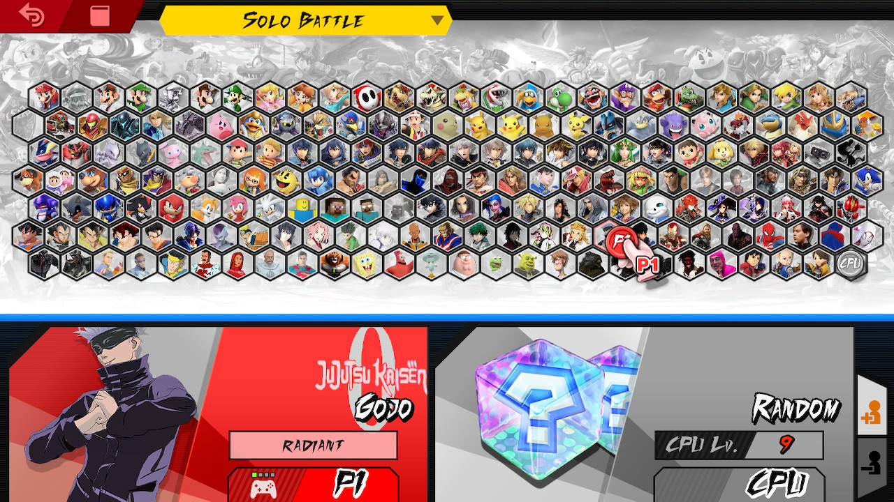 Fortnite Satoru Gojo UI Mod for Super Smash Bros. Ultimate | SSBU Mods