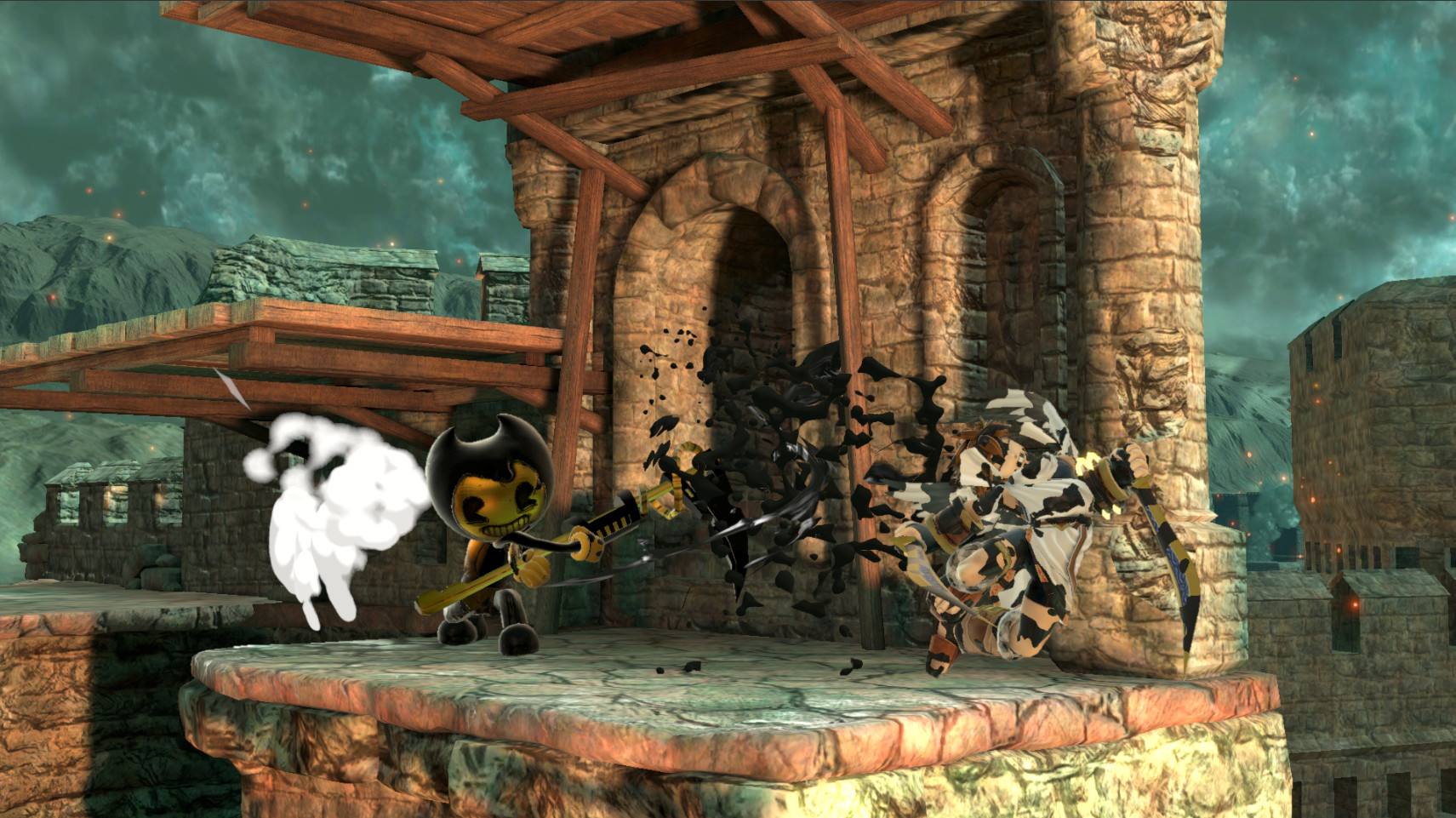 Bendy the Ink Demon Over Inkling Mod for Super Smash Bros. Ultimate ...