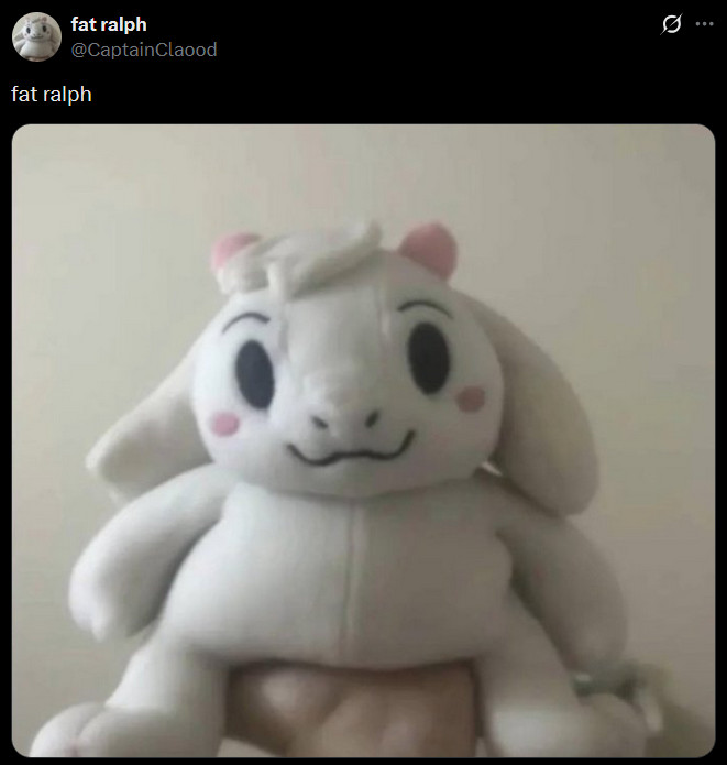 Fat Ralph over Ralsei plush [CHAPTER 3] Mod for Deltarune | DR Mods