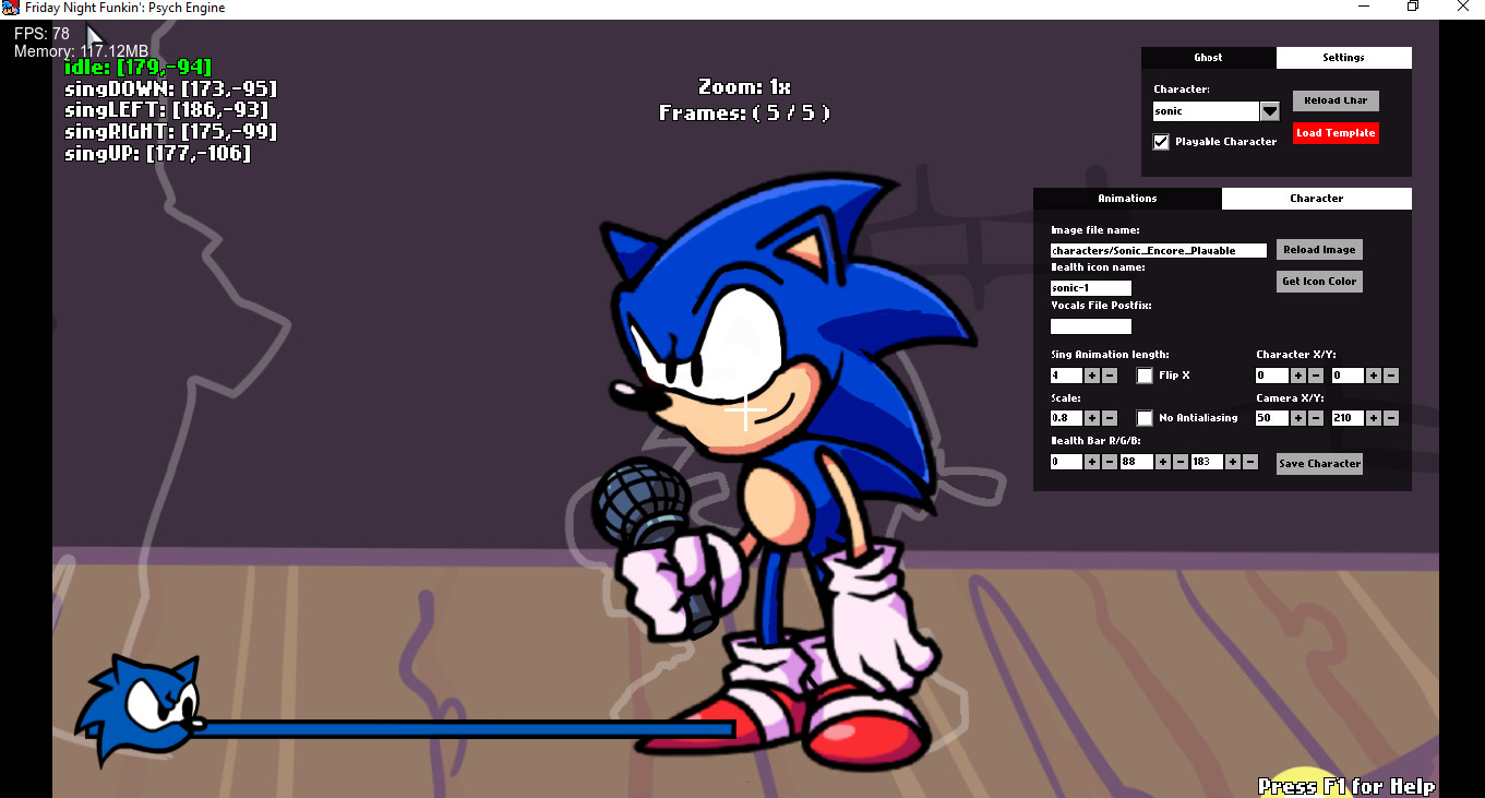 Playable Sonic In Sonic Exe Style Mod for Friday Night Funkin' | FNF Mods