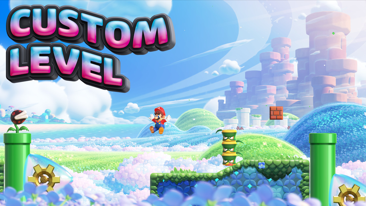Custom Level: Welcome to the Bouncy Kingdom! Mod for Super Mario Bros. Wonder | SMBW Mods