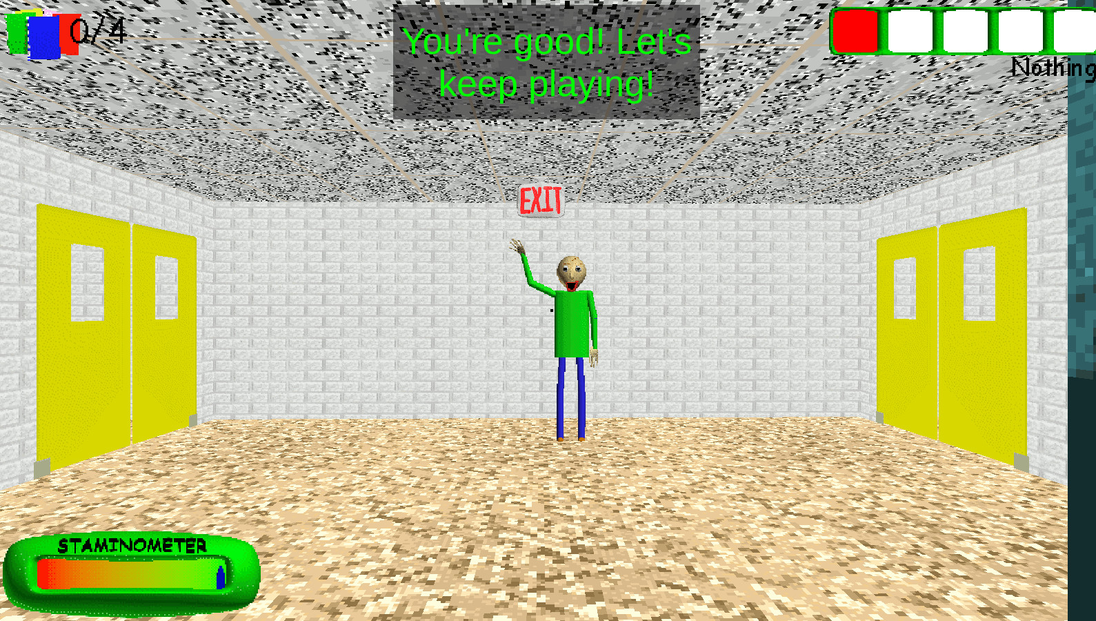 the gigantic level Mod for Baldi's Basics | Baldi Mods