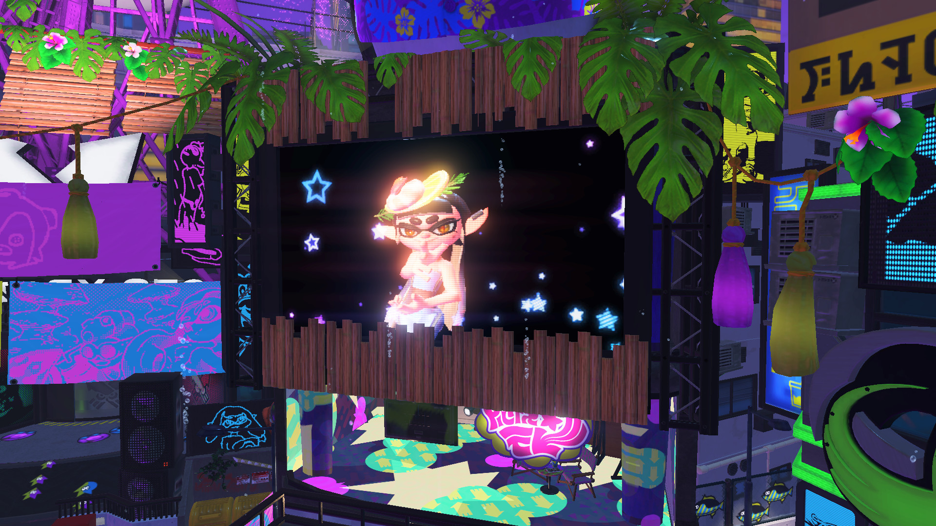 Inkopolis Plaza over Grandfest Grounds Mod for Splatoon 3 | Splatoon 3 Mods