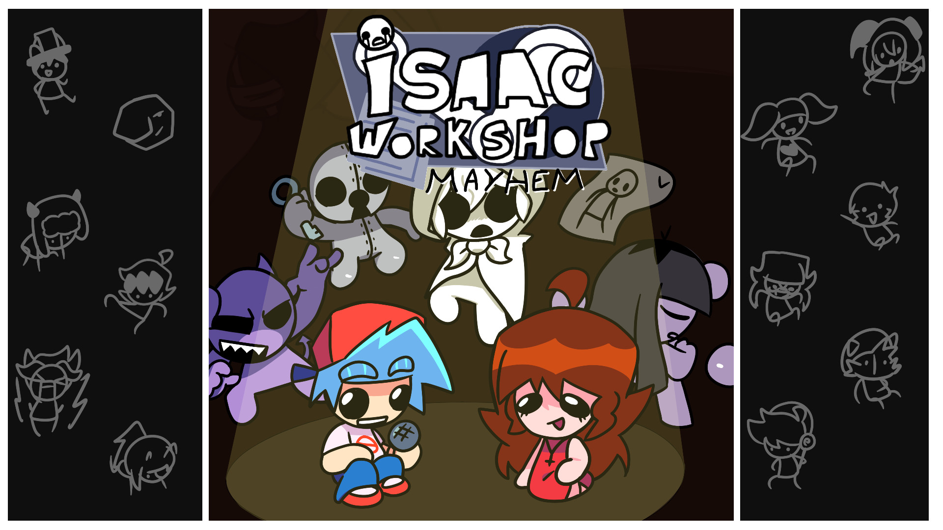 Isaac Workshop Mayhem [WAVE 1] Mod for Friday Night Funkin' | FNF Mods