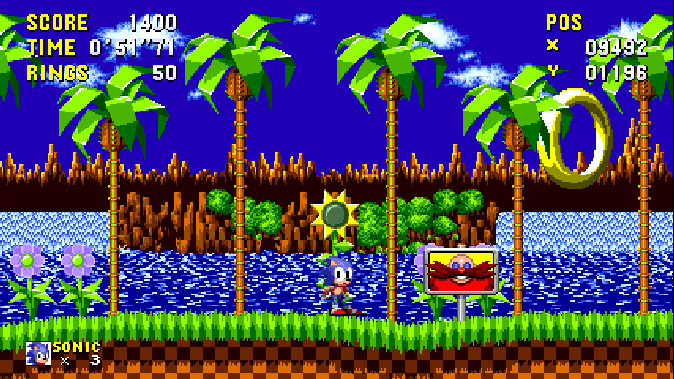 OG Sonic 1 HUD Mod for Sonic the Hedgehog Forever | S1F Mods