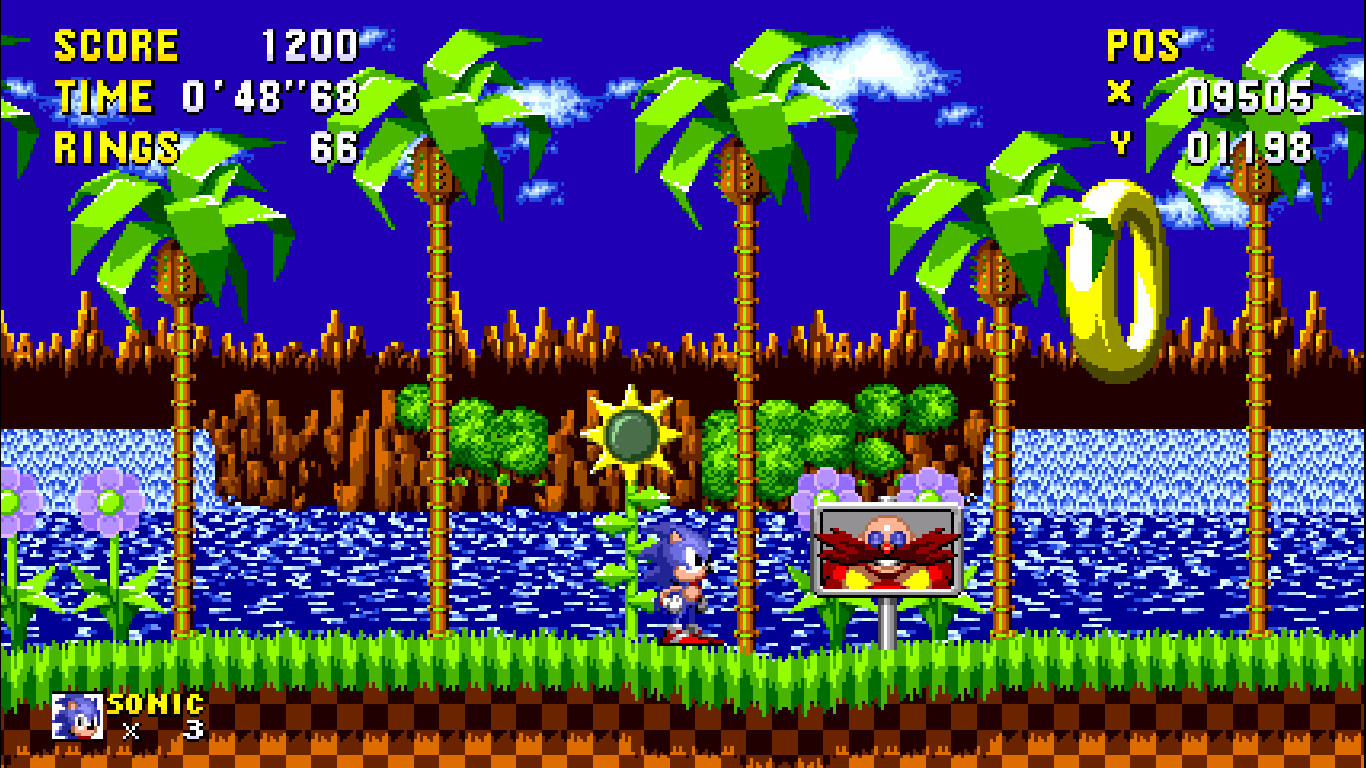 OG Sonic 1 HUD Mod for Sonic the Hedgehog Forever | S1F Mods