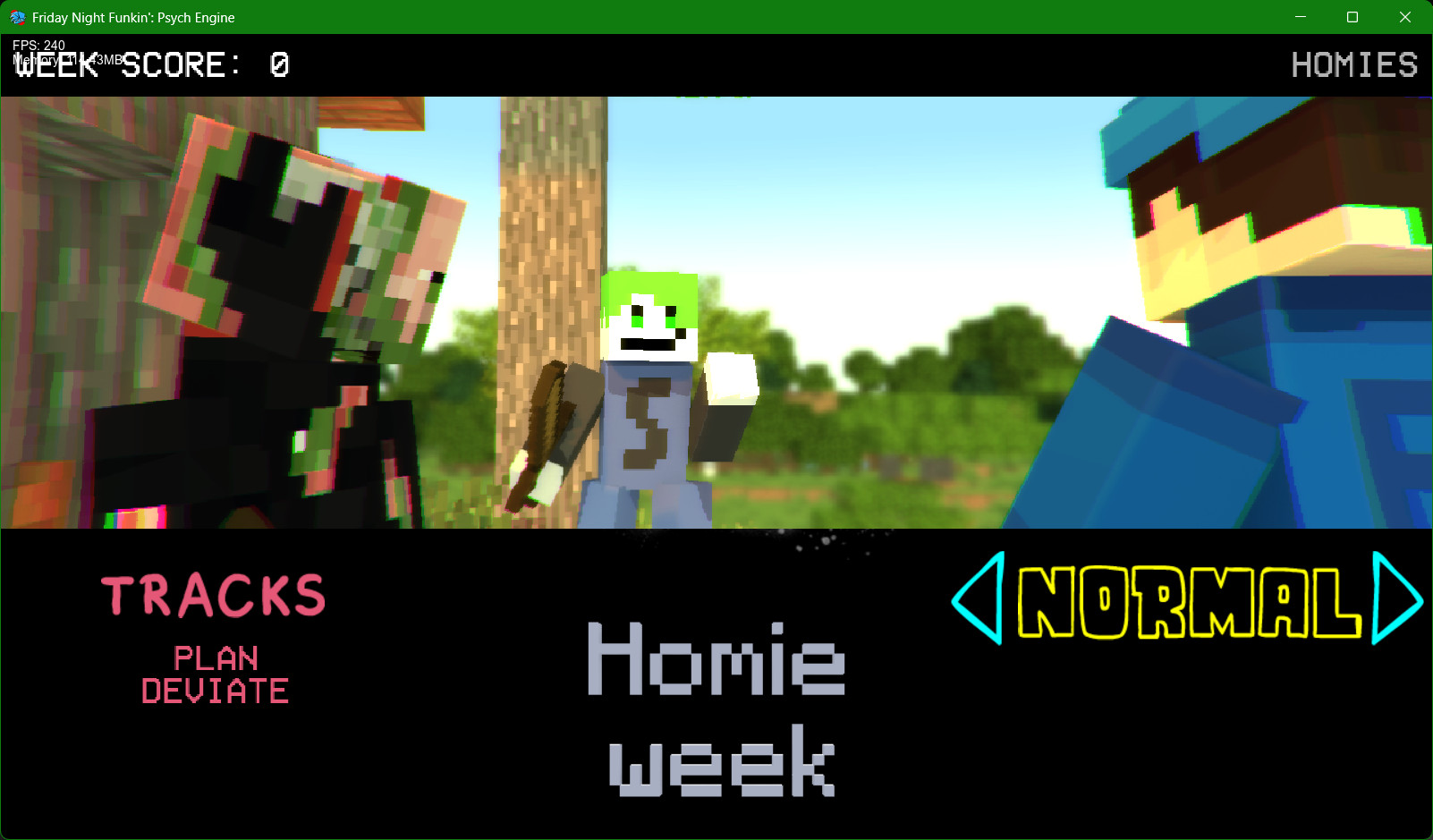 Homie Craft Mod for Friday Night Funkin' | FNF Mods