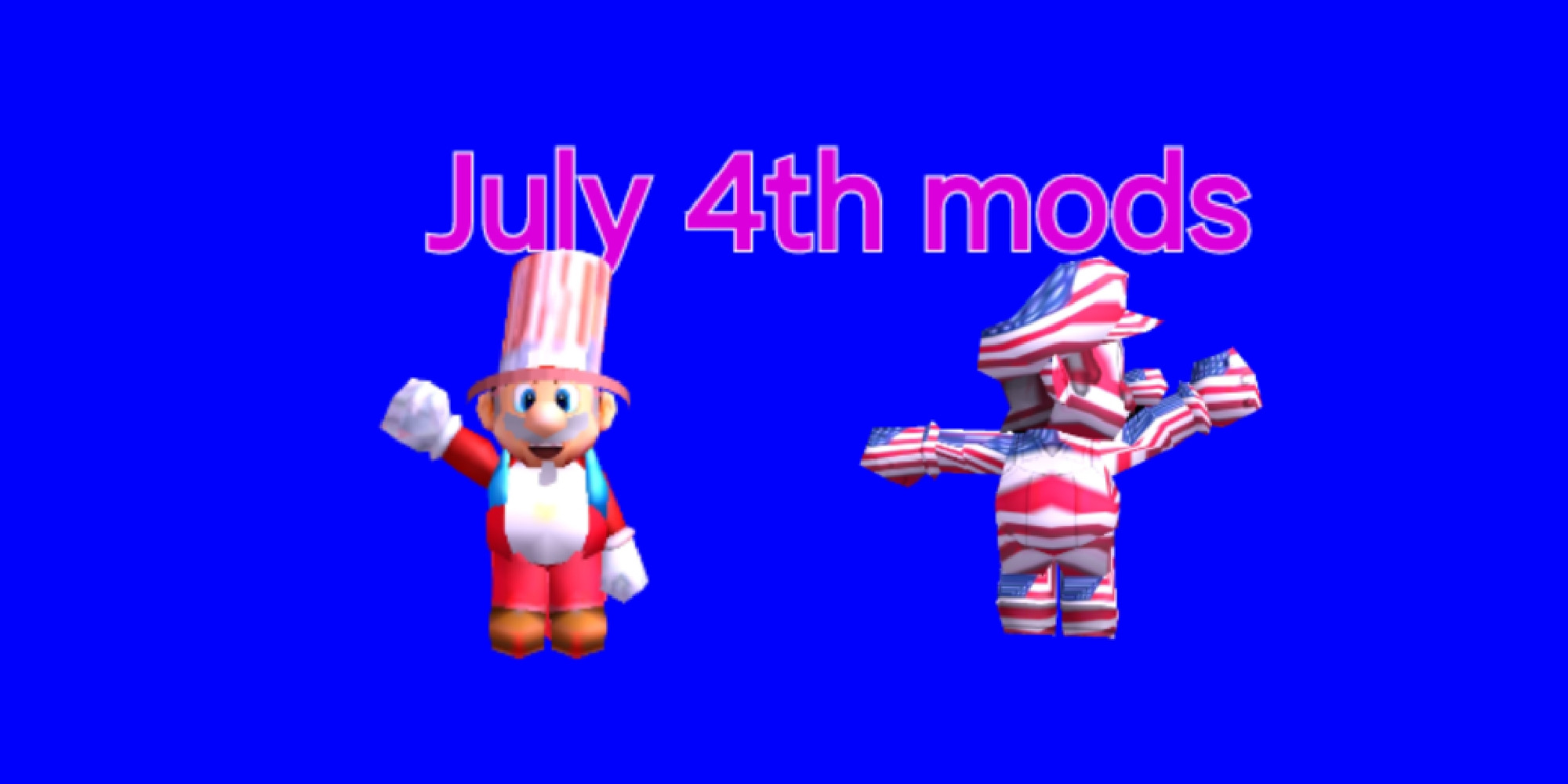 American flag mario Mod for Mario Kart 7 | MK7 Mods
