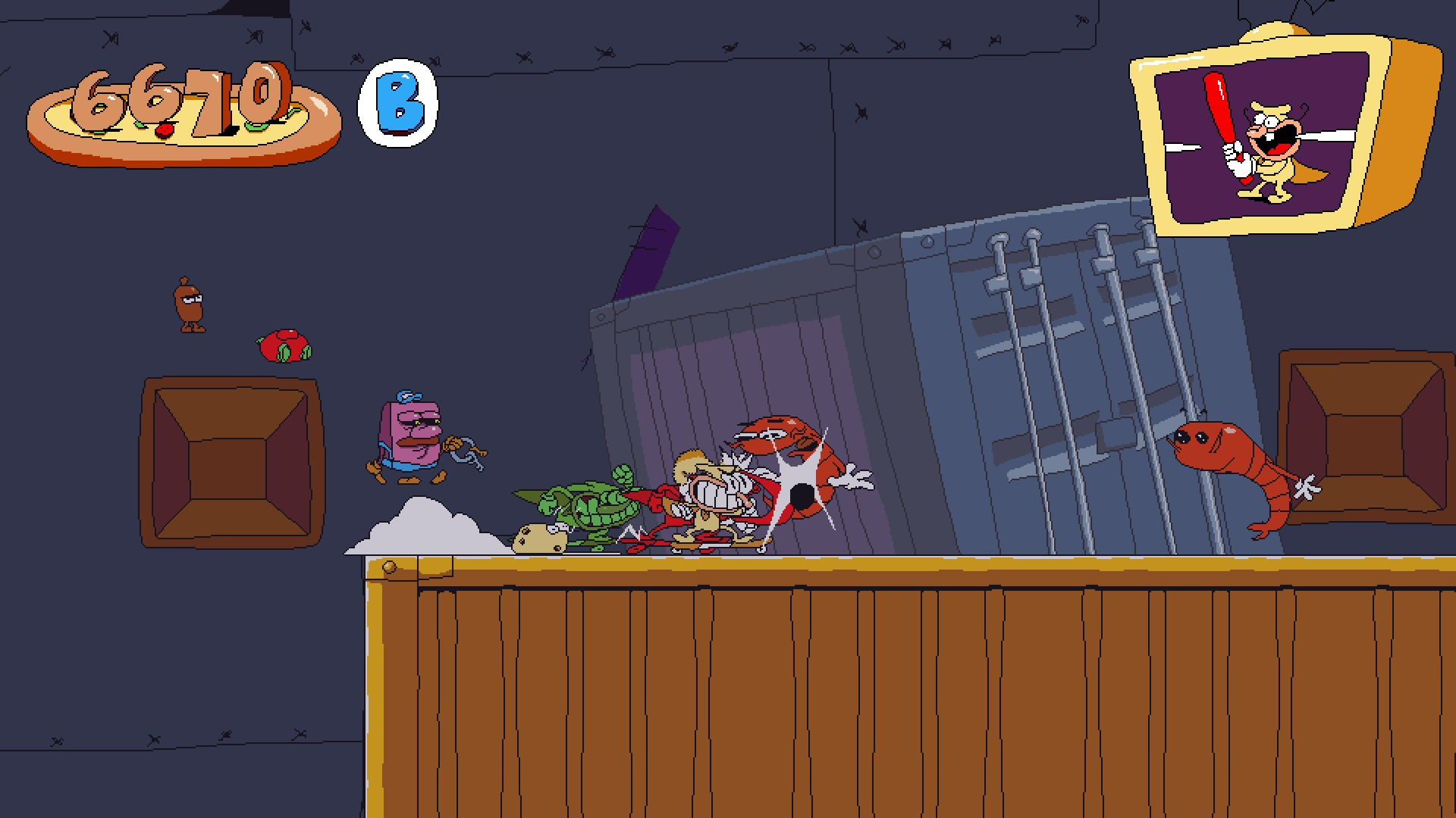 The Crate Escape (AFOM) Mod for Pizza Tower | PT Mods