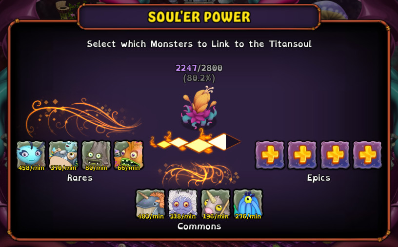 Better Soul'er Power Menu Mod for My Singing Monsters | MSM Mods