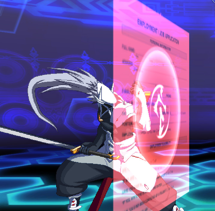 Hakumen Job Application Parry Mod for BlazBlue Centralfiction | BBCF Mods