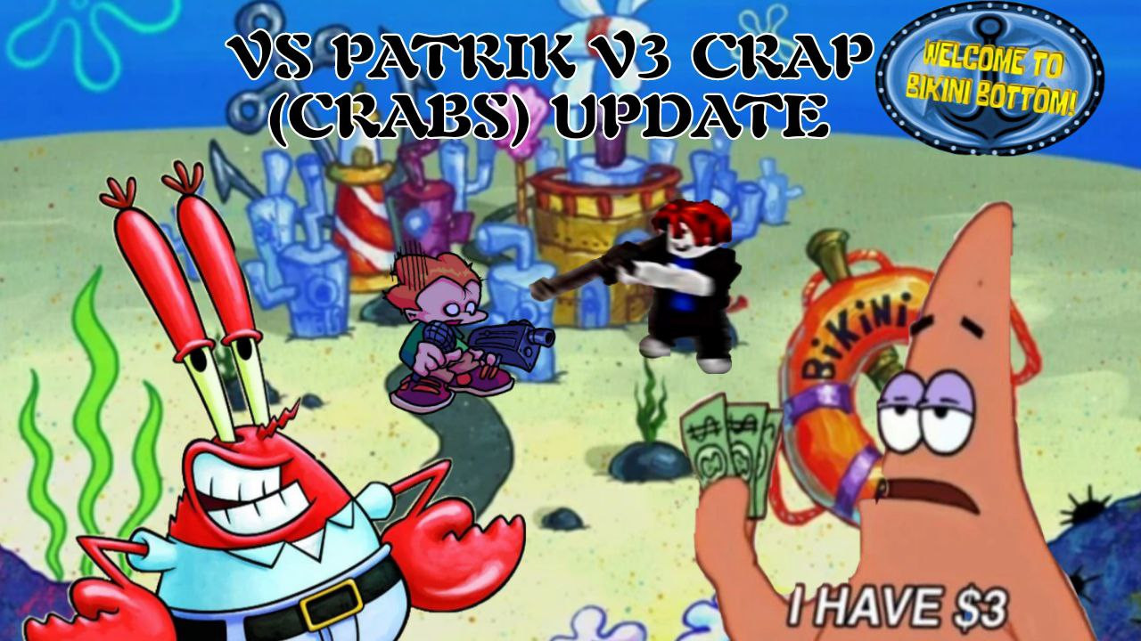 VS PATRIK V3 CRAP UPDATE (crabs) Mod for Friday Night Funkin' | FNF Mods