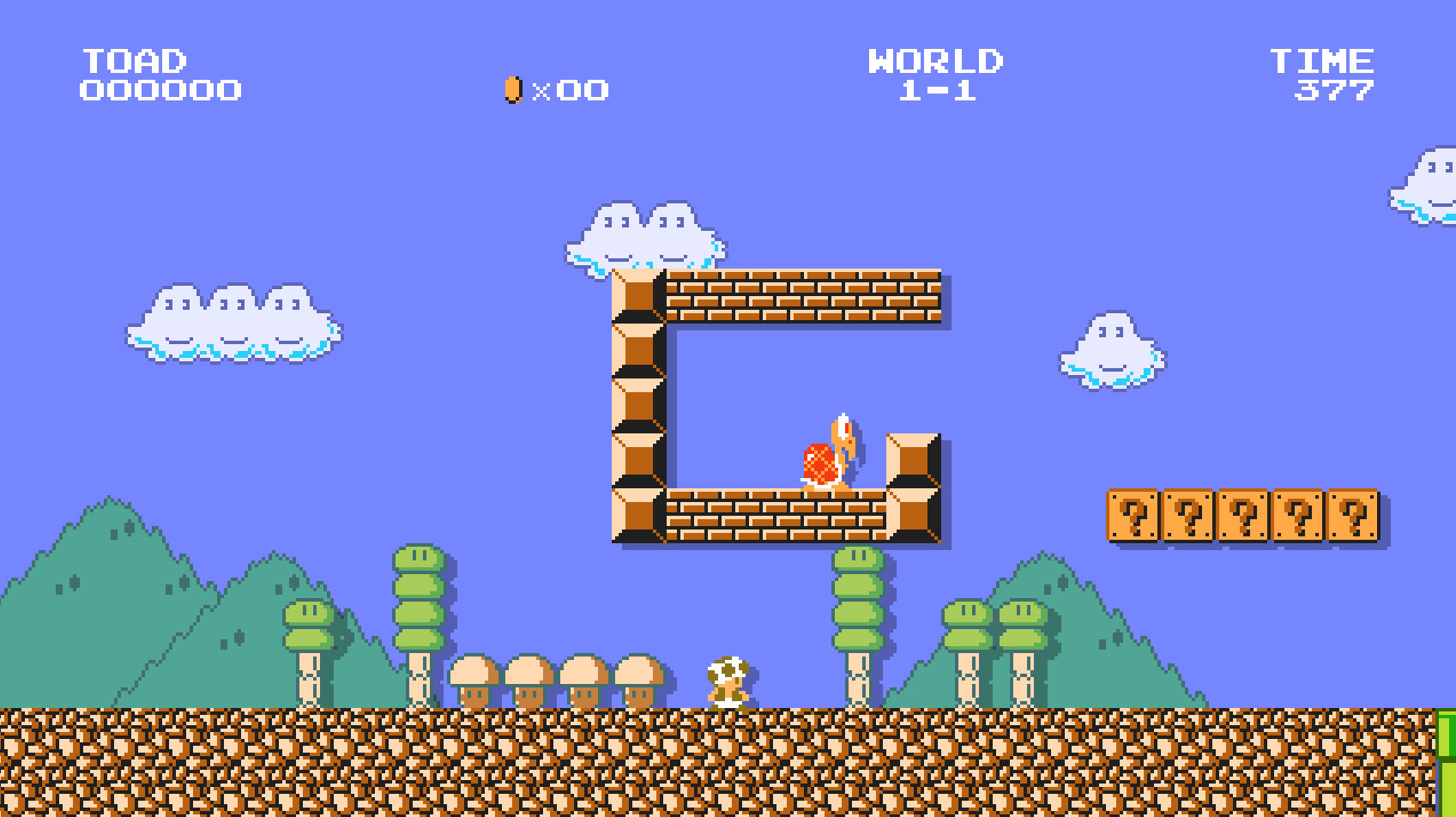 Yellow Toad Mod for Super Mario Bros. Remastered [Unofficial] | SMB1R Mods
