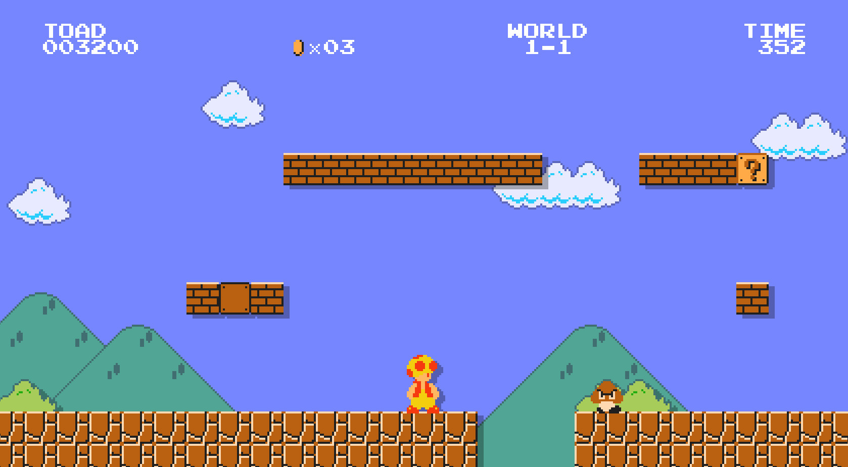 Yellow Toad Mod for Super Mario Bros. Remastered [Unofficial] | SMB1R Mods