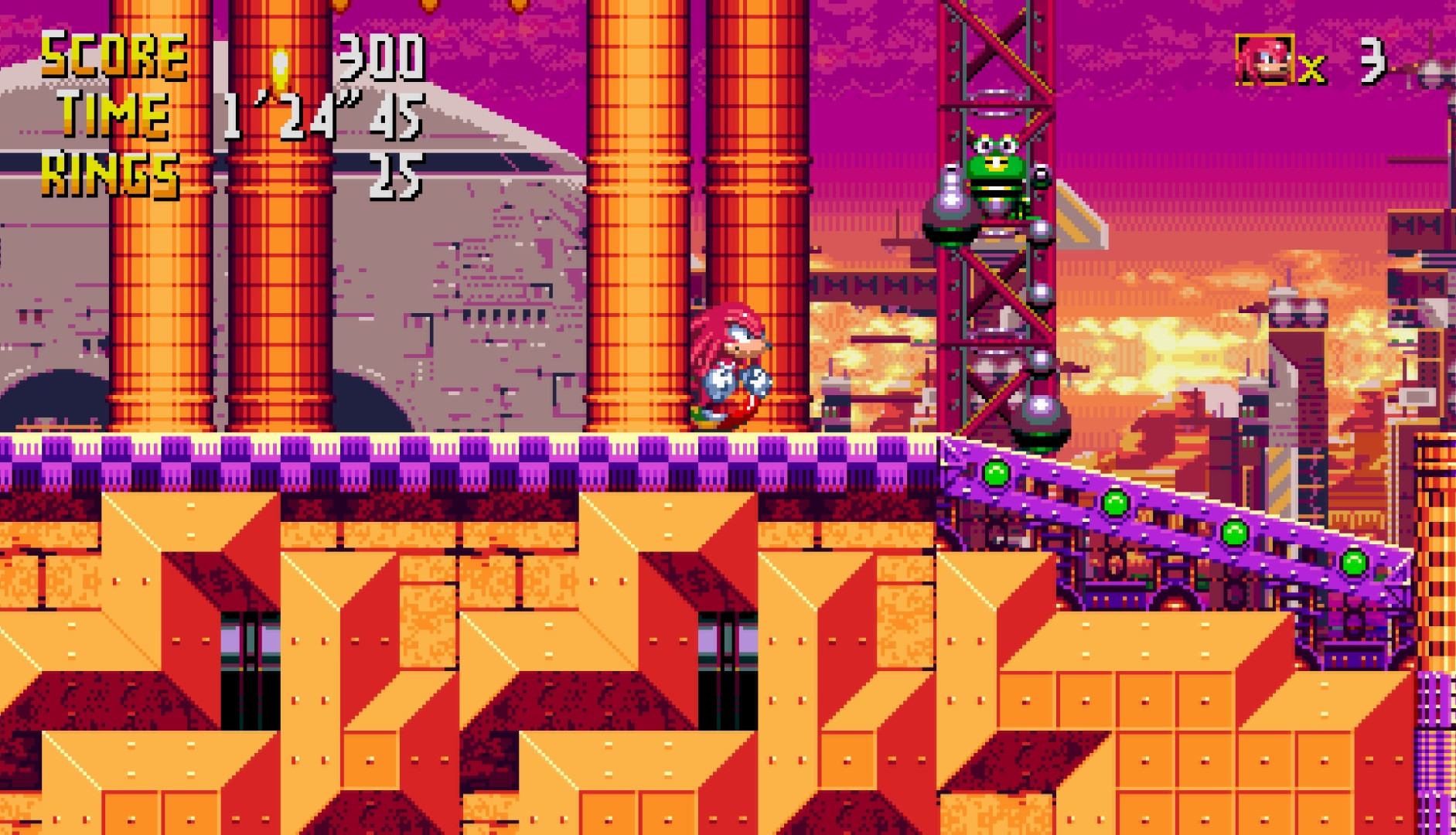 Knuckles' Chaotix LBZ (Day)(Sunset) Mod for Sonic 3 A.I.R. | S3AIR Mods